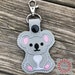 Koala Keychain Koala Bear Key Chain Marsupial Koala Love - Etsy