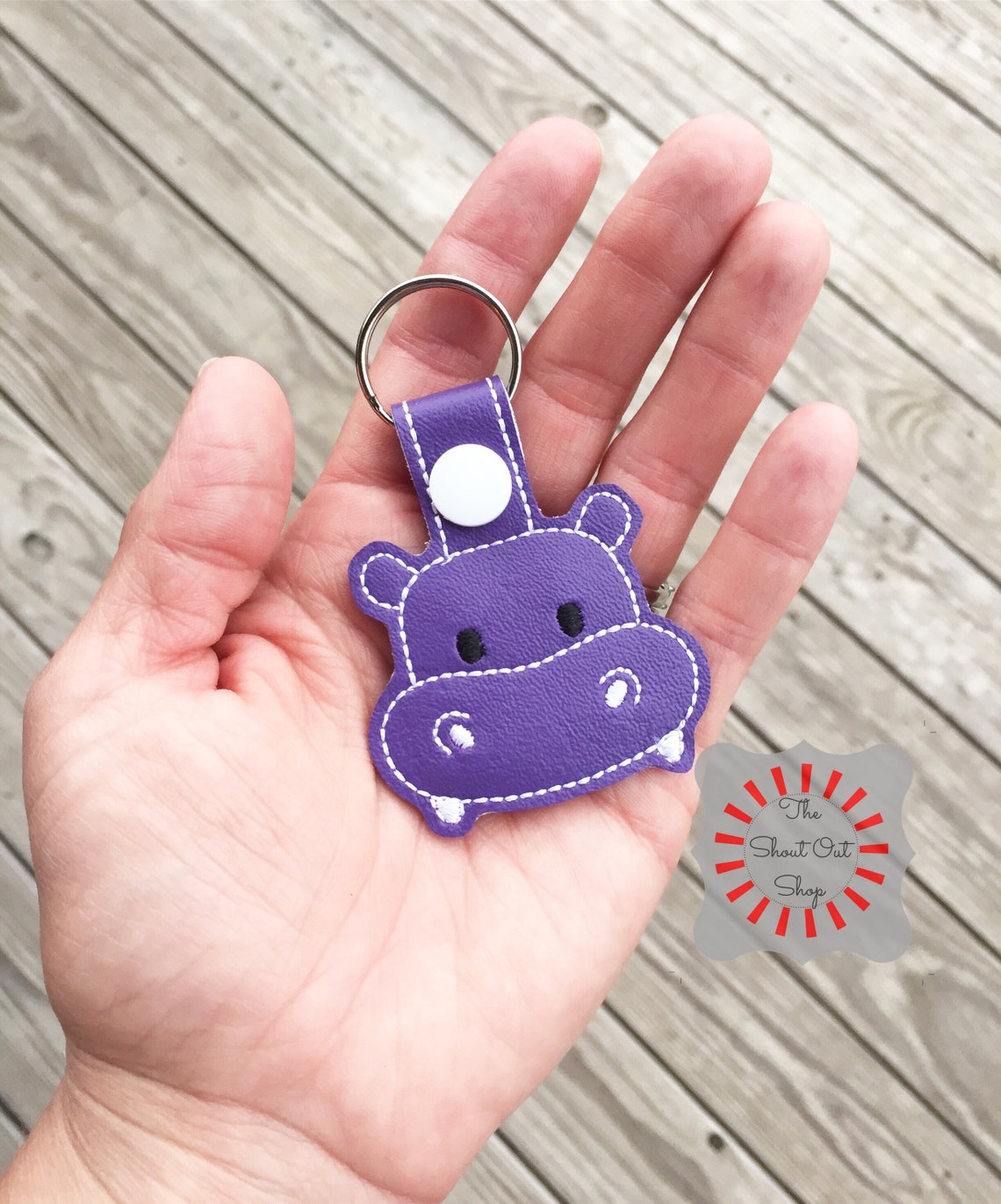 Hippo Keychain Hippopotamus Keychain Hippo Keyring Hippo | Etsy