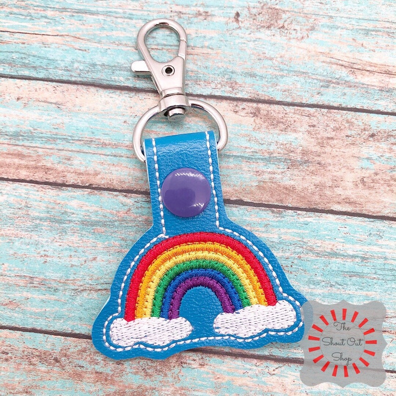 Rainbow Keychain Rainbow Key Chain Rainbow Keyring Rainbow | Etsy