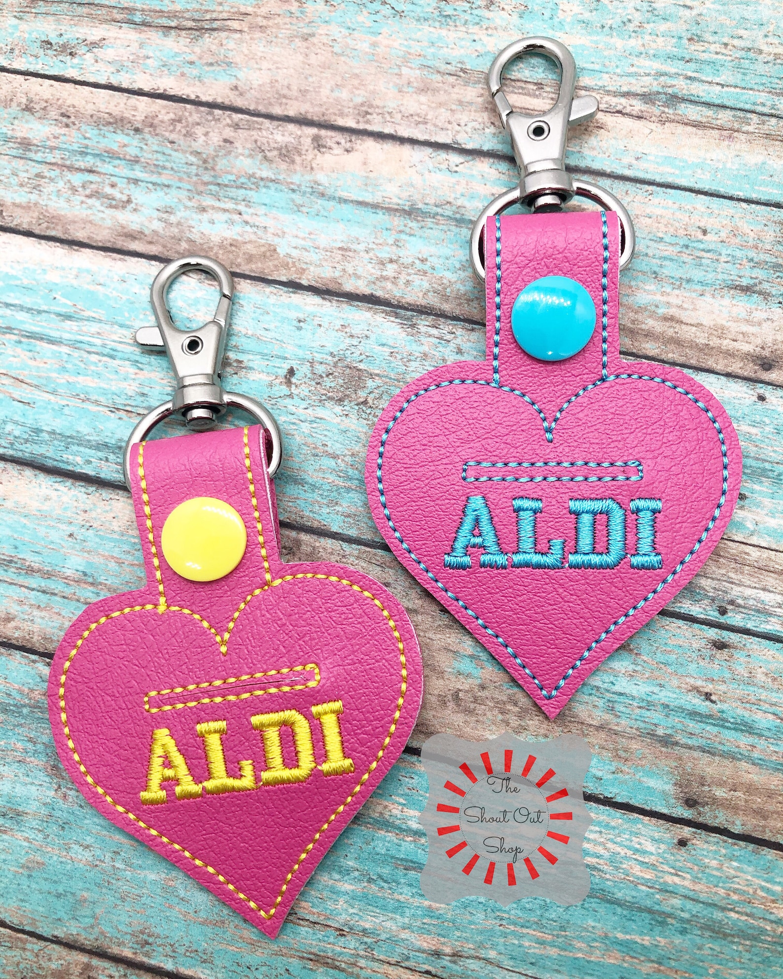 Aldi Keychain, Aldi Heart Keychain, Aldi Keyfob, Aldi Snap Tab, Aldi ...