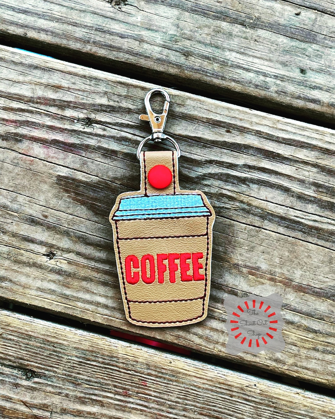 OVERSIZED Coffee Cup Keychain, Coffee Cup Key Chain, Coffee Cup Key ...