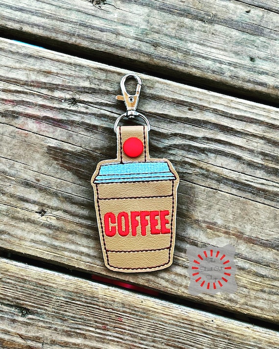 OVERSIZED Coffee Cup Keychain Coffee Cup Key Chain Coffee - Etsy