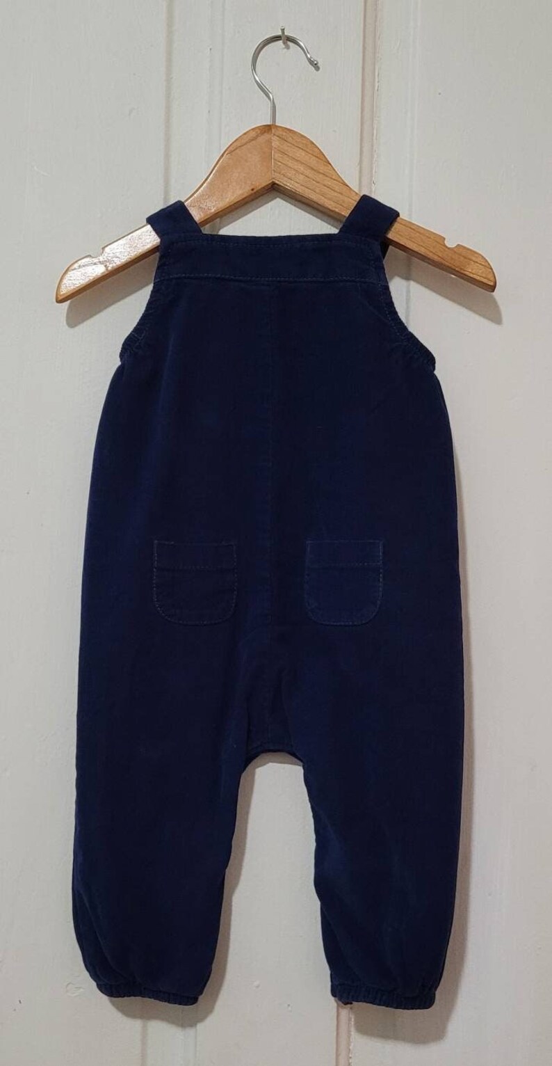 BODEN Baby Blue Corduroy Overalls With Car and Dog Motif - 6/12 Months ...