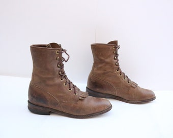 Lace up Roper Boots - Etsy