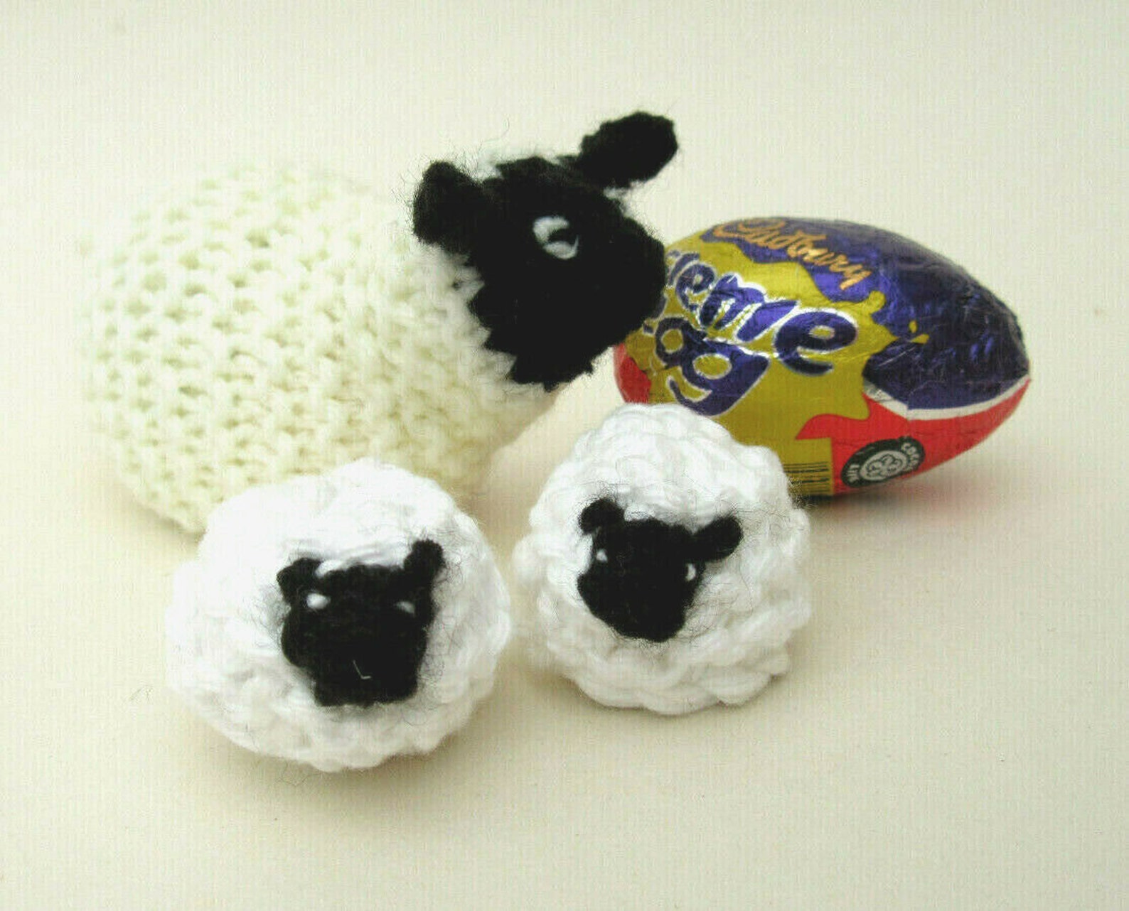 KNITTING PATTERN PDF - Easter Sheep & Lambs Creme Egg Chocolate Cover ...