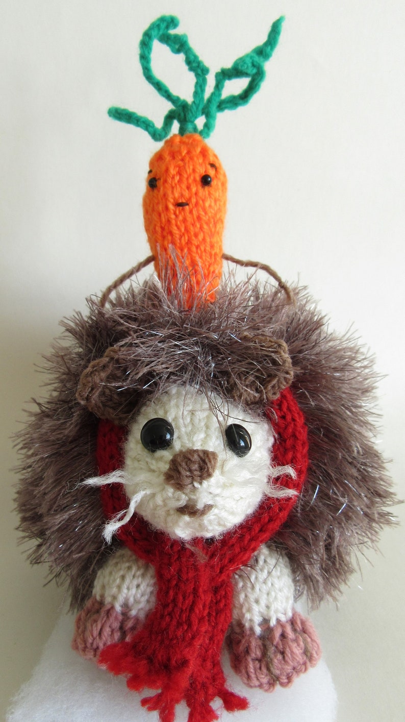 KNITTING PATTERN PDF - Harry the Hedgehog & Kevin the Carrot Chocolate ...