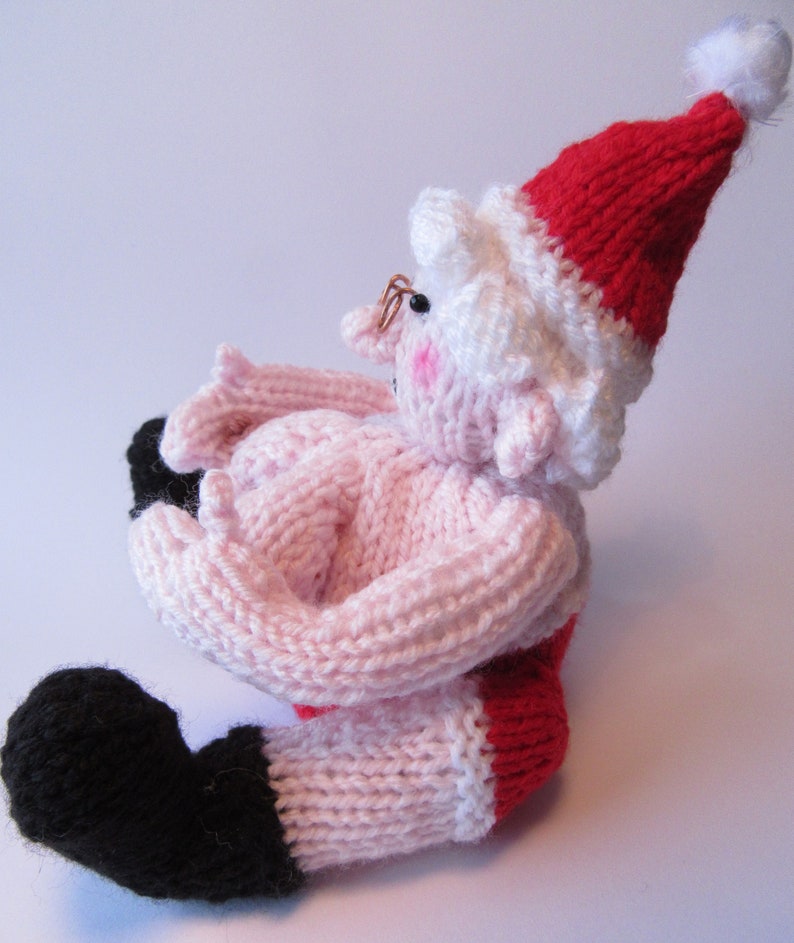 KNITTING PATTERN PDF Cheeky Naughty Mrs Santa Claus Christmas Chocolate ...