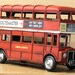 Vintage Rustic Effect Tin Metal Red London Bus Model / Ornament ...