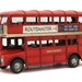 Vintage Rustic Effect Tin Metal Red London Bus Model / Ornament ...