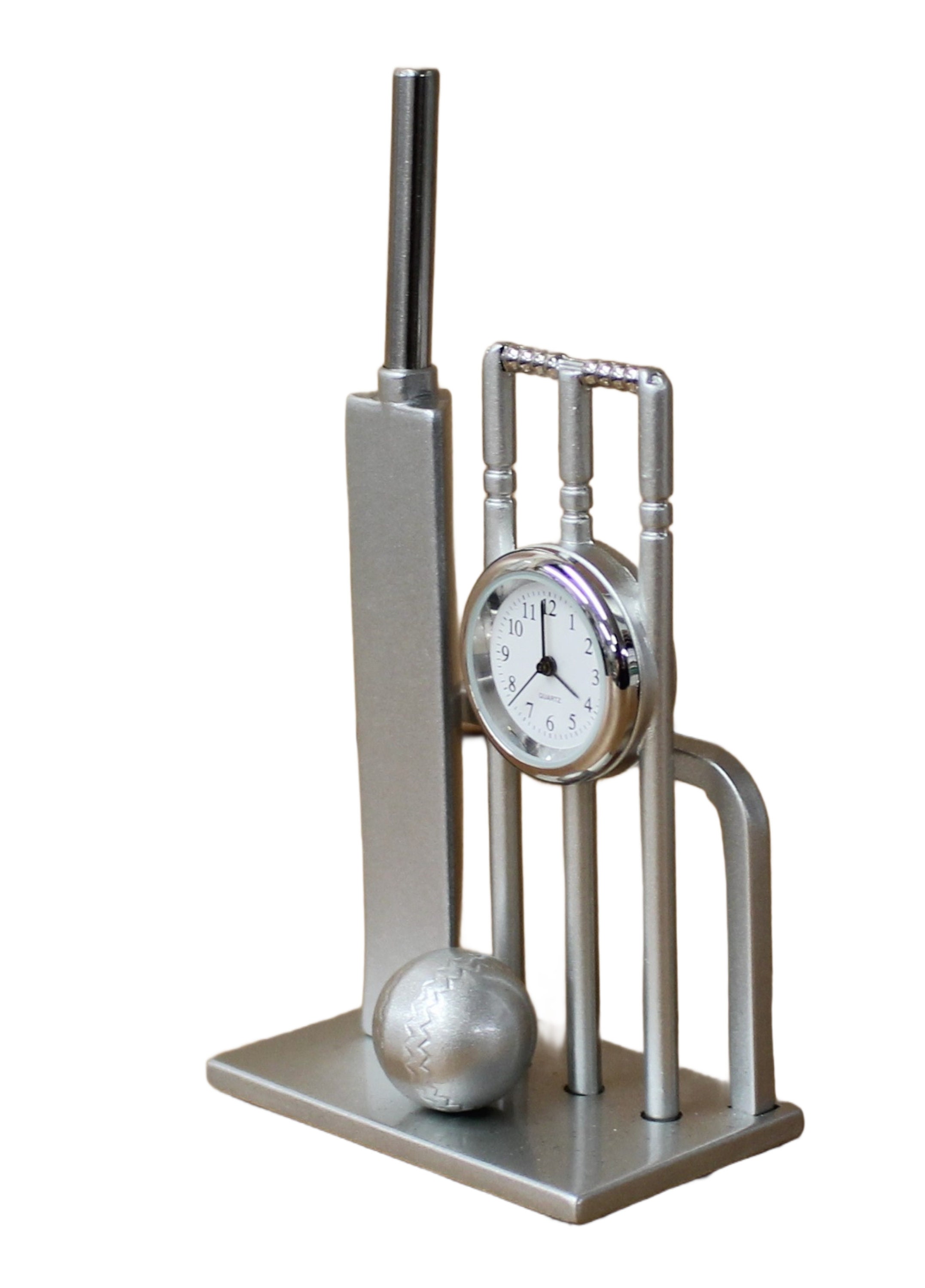 Cricket Presents Cricket Gifts Miniature Cricket Bat & Ball Desk Clock ...