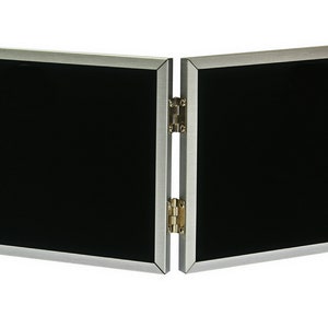 Personalised Double Photo Frame Hold 2 Picture Silver Twin Landscape ...