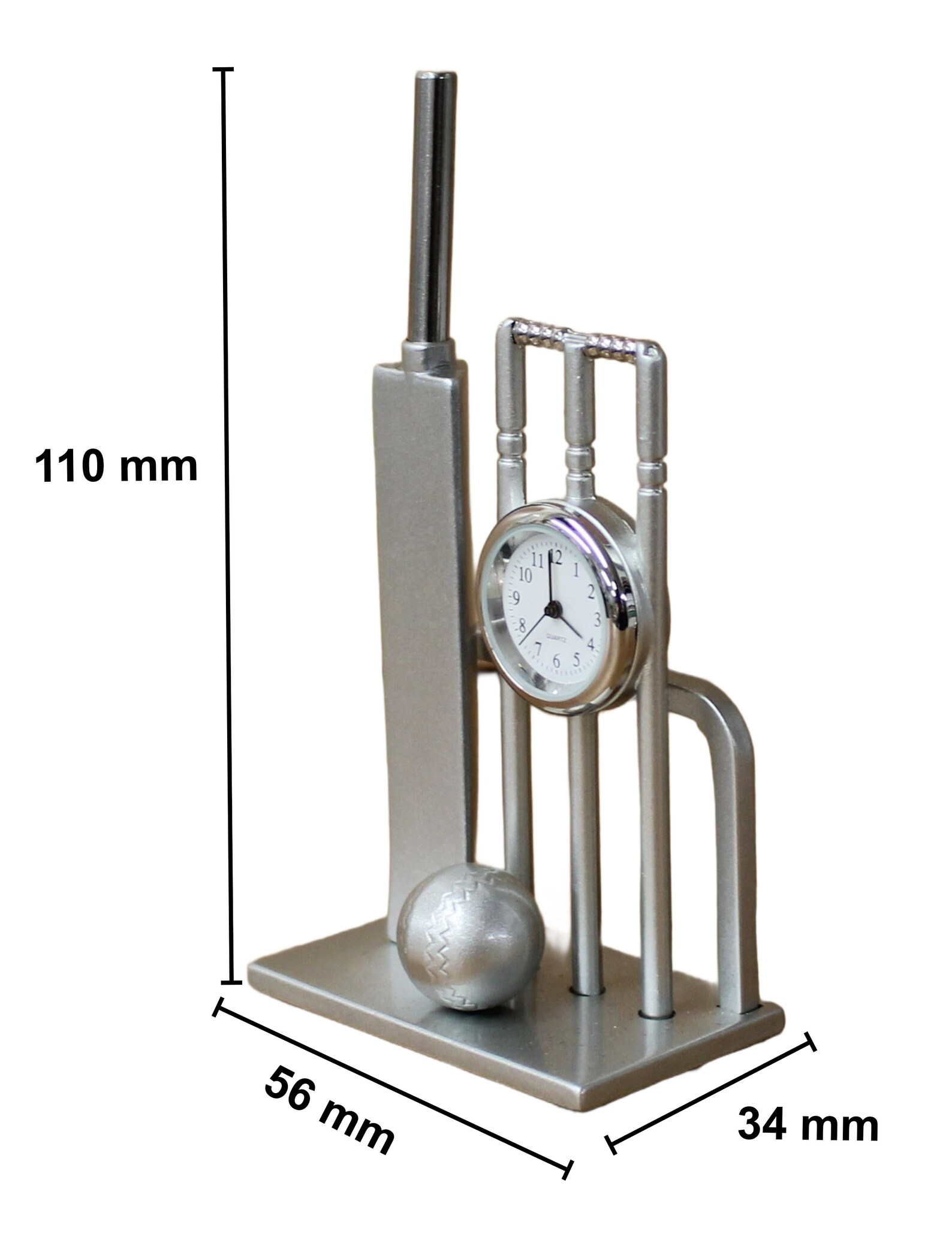 Cricket Presents Cricket Gifts Miniature Cricket Bat & Ball Desk Clock ...