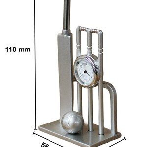 Cricket Presents Cricket Gifts Miniature Cricket Bat & Ball Desk Clock ...