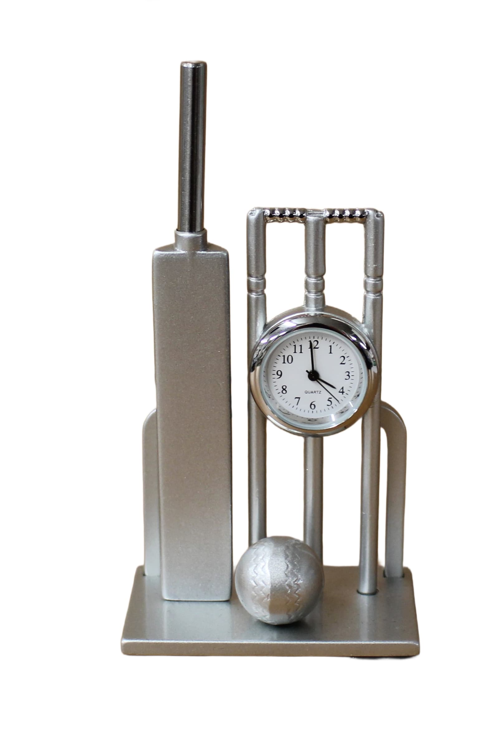 Cricket Presents Cricket Gifts Miniature Cricket Bat & Ball Desk Clock ...