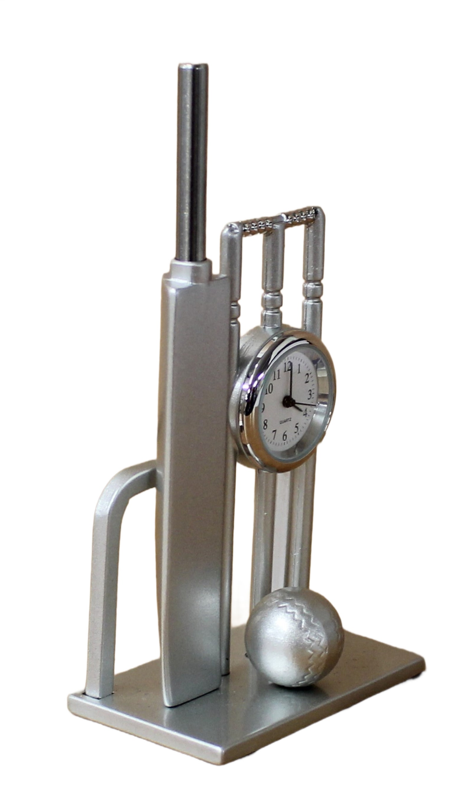 Cricket Presents Cricket Gifts Miniature Cricket Bat & Ball Desk Clock ...