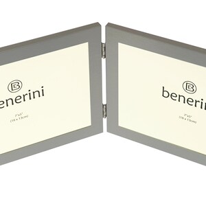 Personalised Double Photo Frame Hold 2 Picture Silver Twin Landscape ...