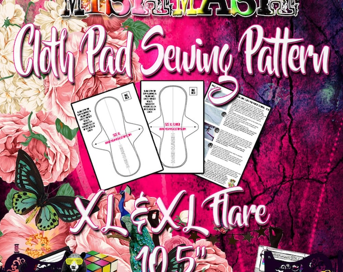 Reusable Cloth Pad Sewing Pattern and Tutorial Size XL - Etsy