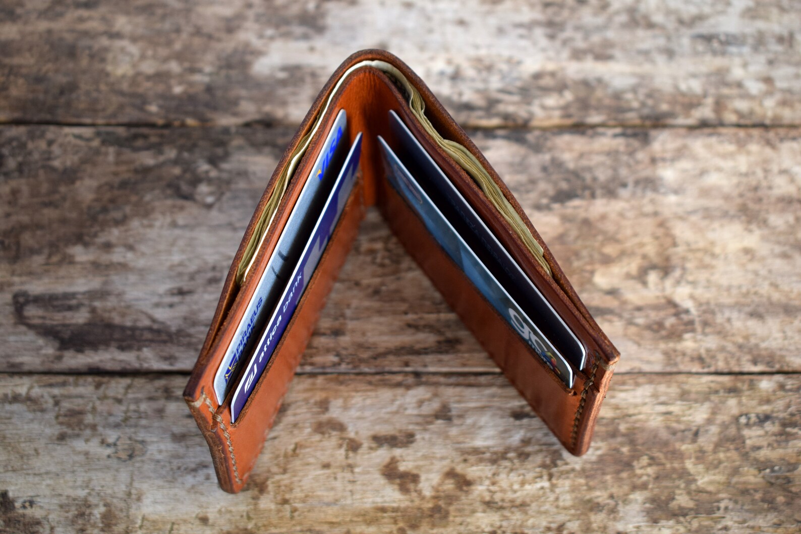 Leather Wallets Mens Leather Man Wallet Veg Tanhandmade | Etsy