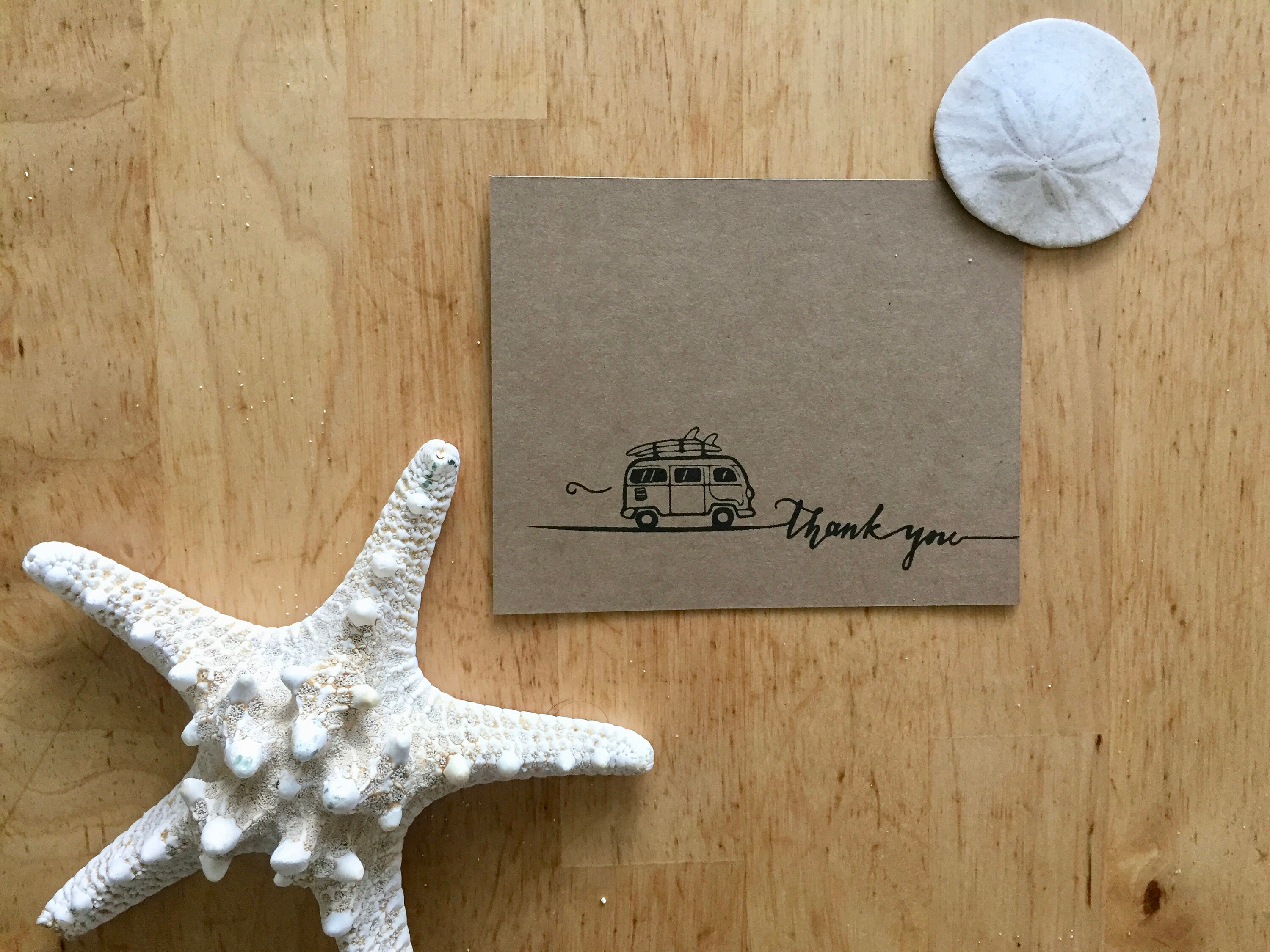 12 Thank You Notes, Beach Style. Beach Birthday - Etsy