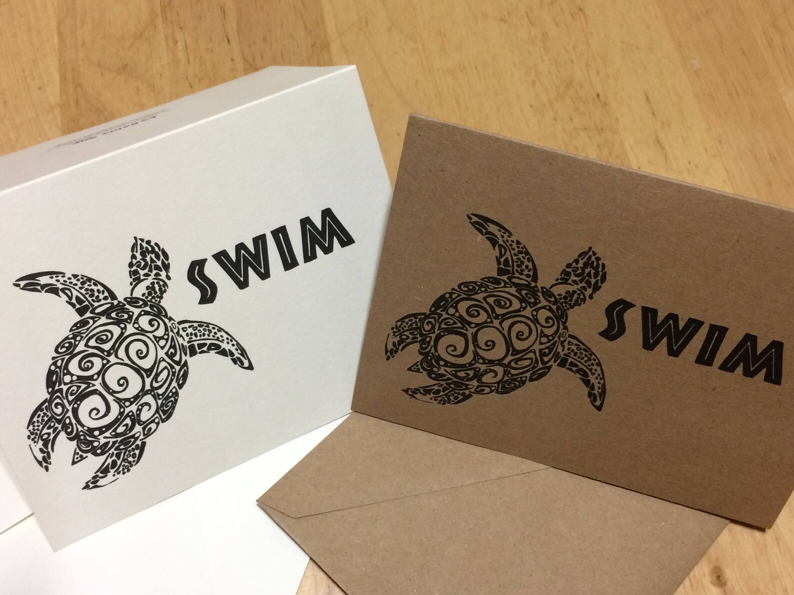 Motivational Swim Card Sea Turtle Advise Advise - Etsy