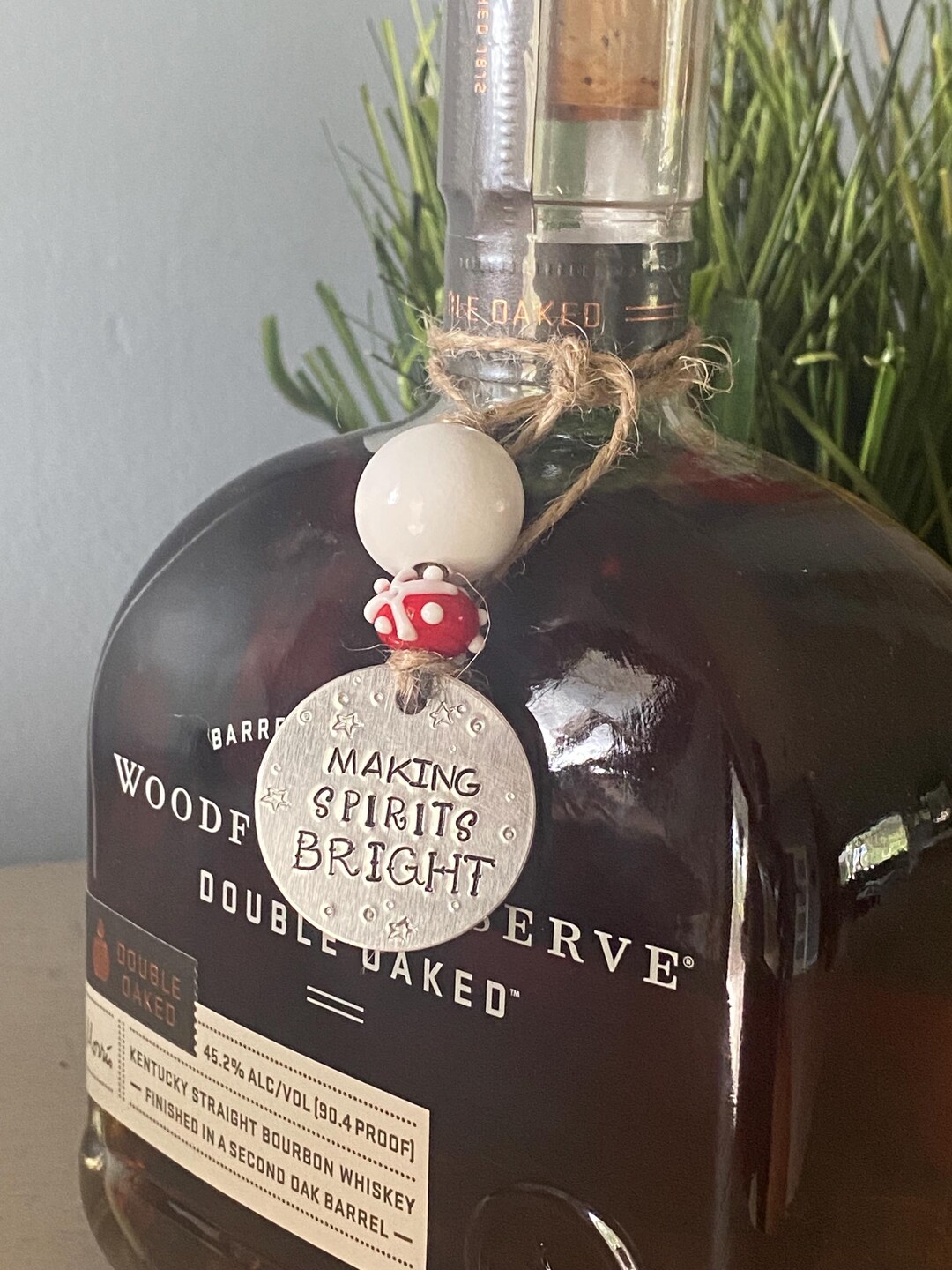 Making Spirits Bright Gift Tag Liquor Gift Tag Wine Gift Tag Champagne ...