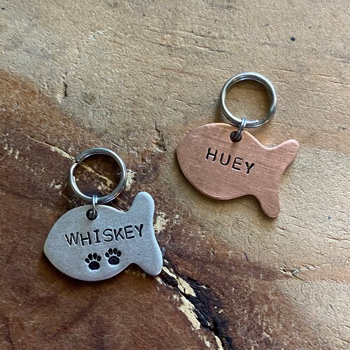 Personalized Cat Tag Small Cat Tag Cat ID Tag Engraved - Etsy
