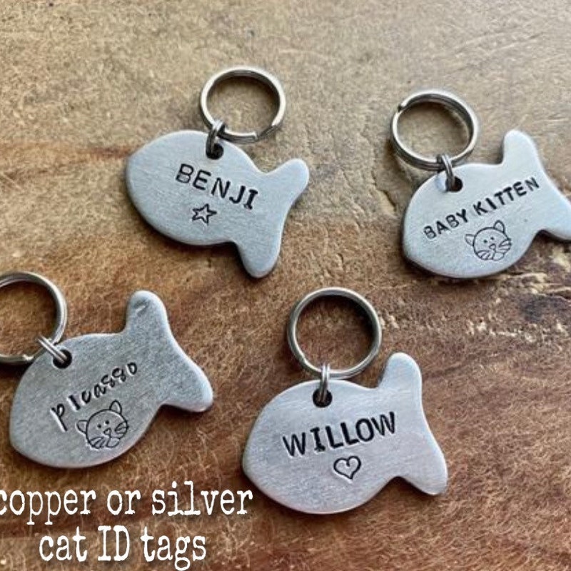 Cat Tags - Etsy