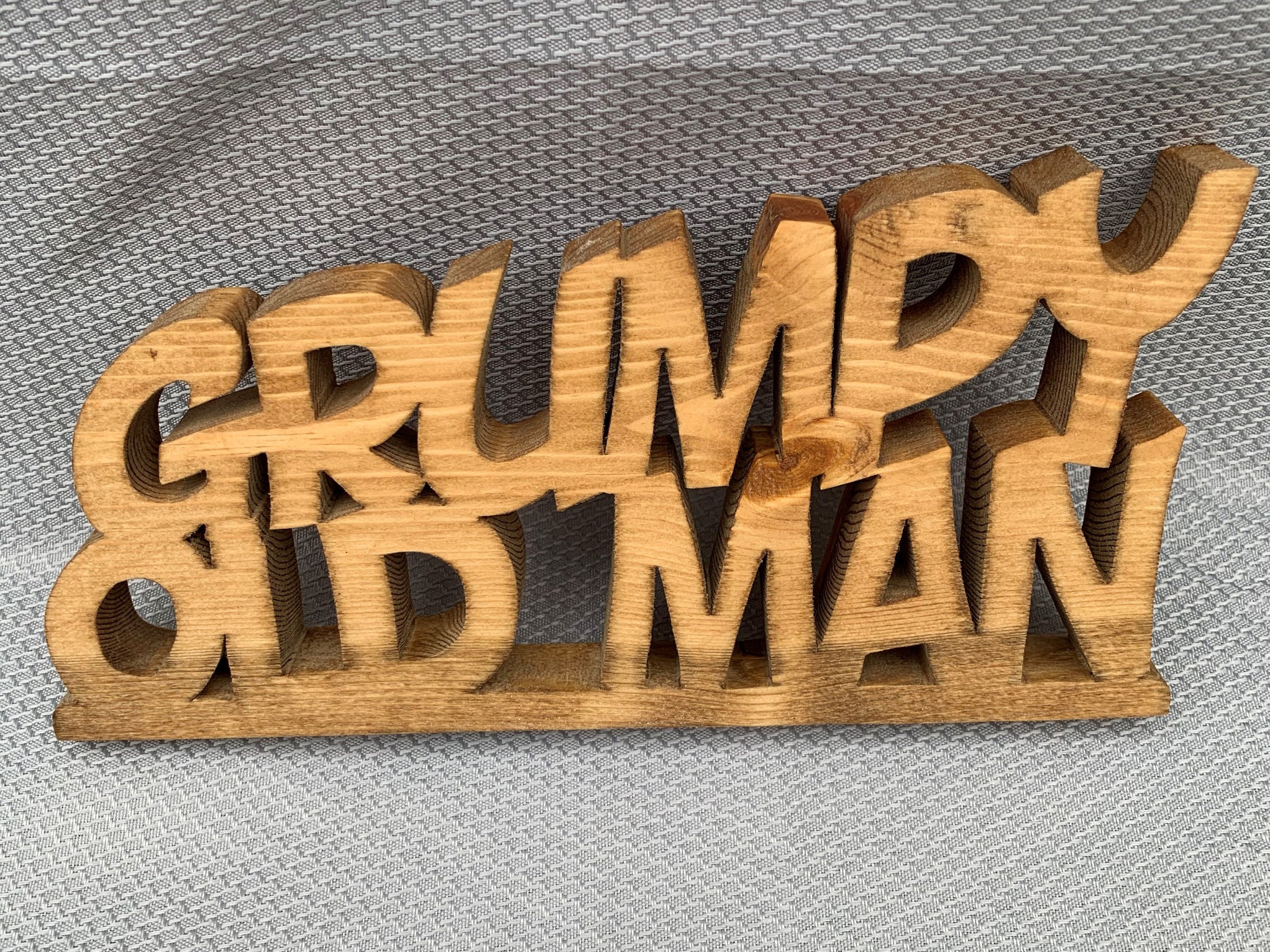 Grumpy Old Man Wood Word Art: Humorous Desk Decor - Etsy
