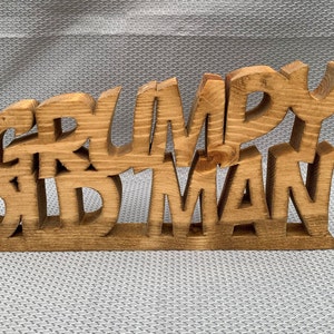 Grumpy Old Man Wood Word Art: Humorous Desk Decor - Etsy