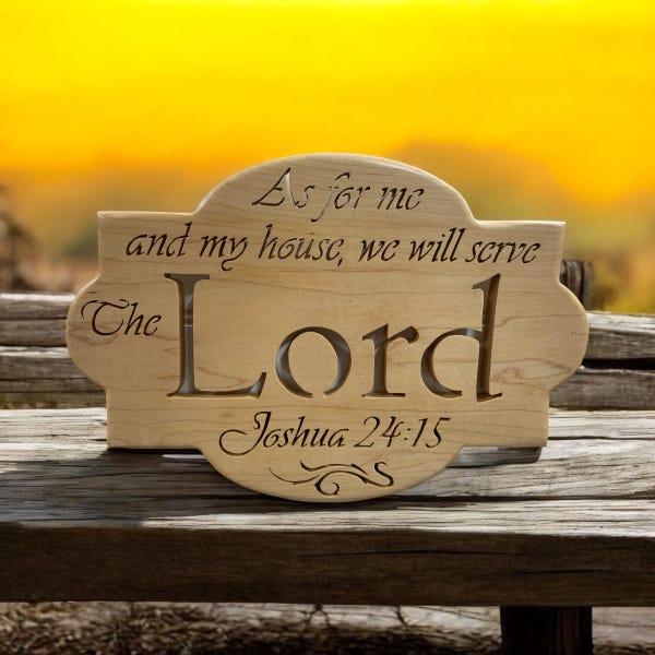 As for Me and My House We Will Serve the Lord Sign - Etsy