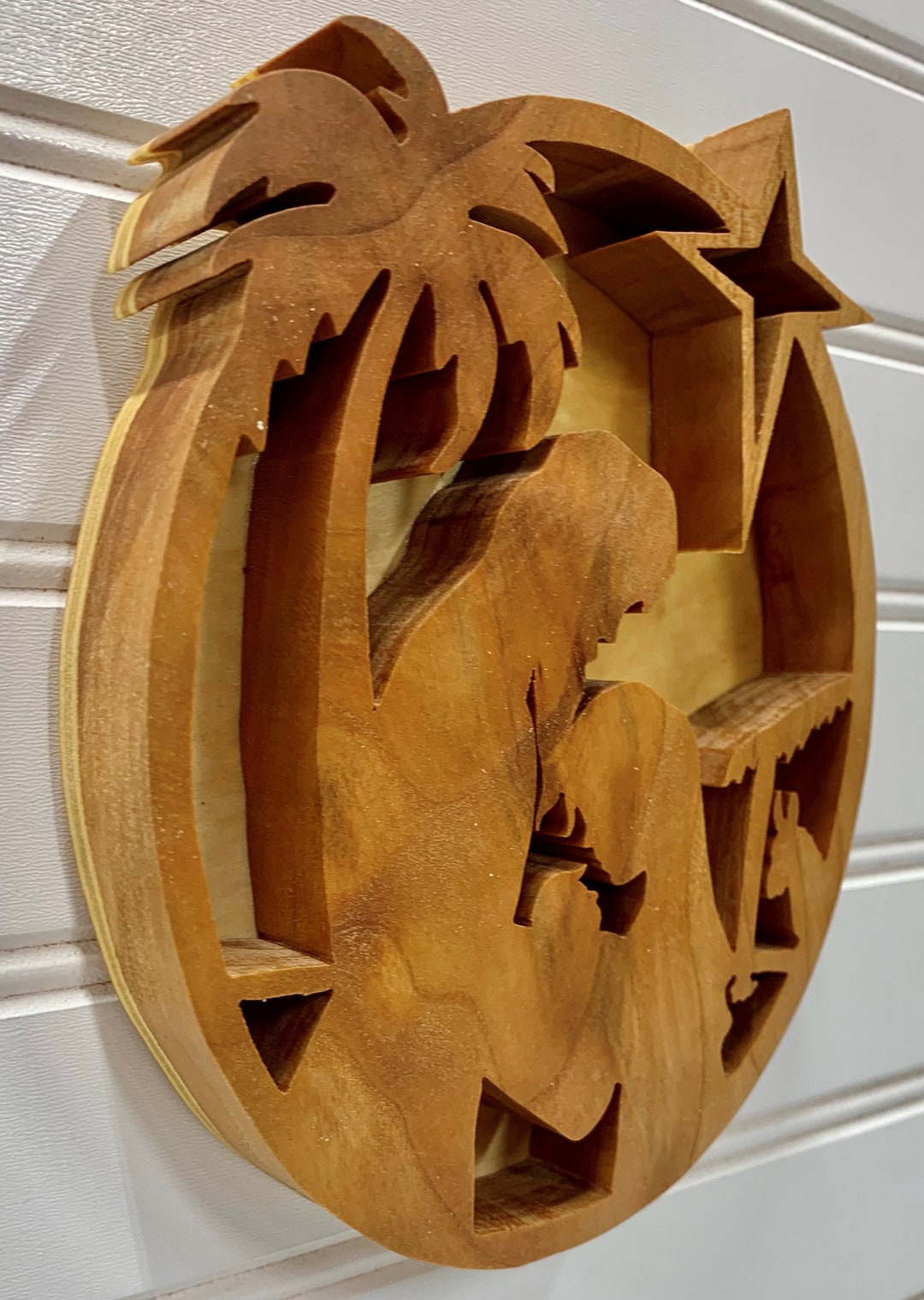 Round Nativity Wallart. A Great Christmas or Year-round Accent - Etsy