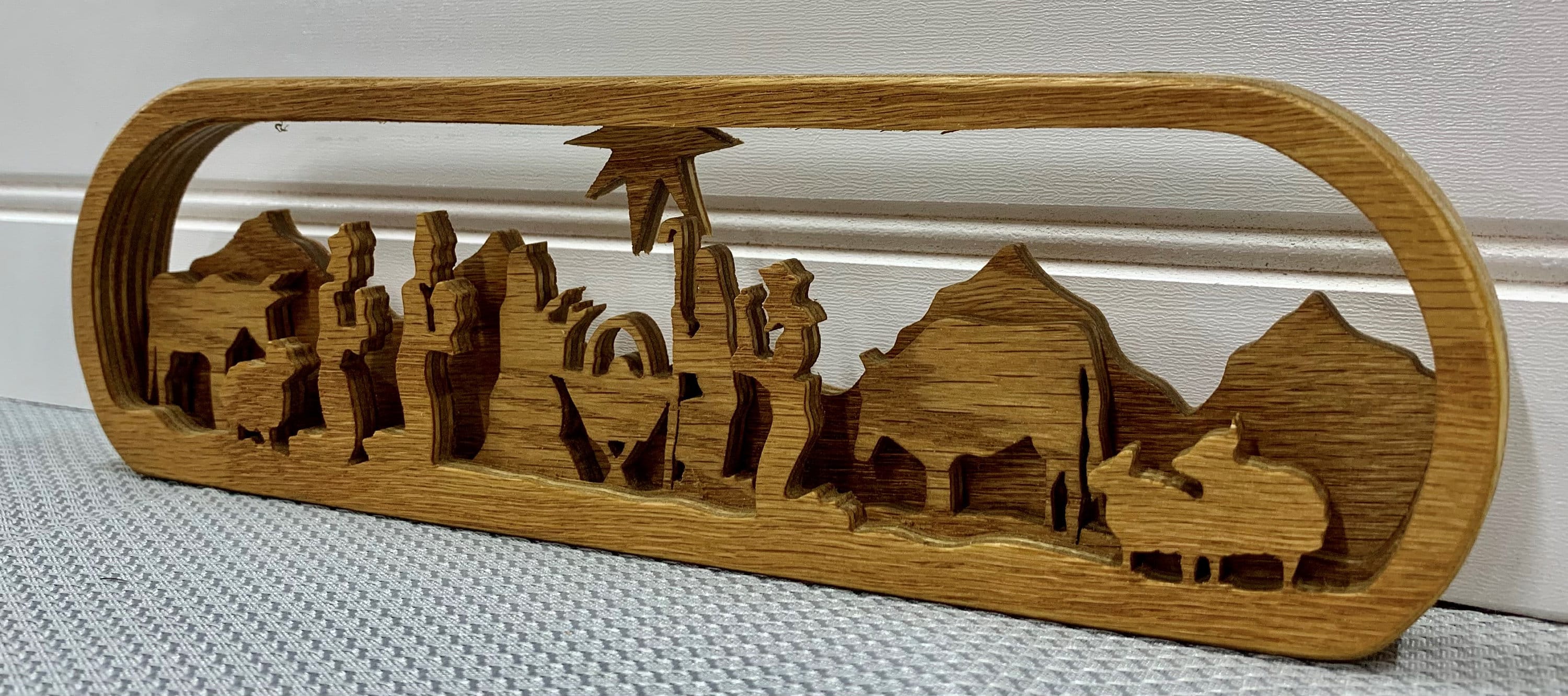 Handmade Scrollsaw Nativity Scene: 3D Layered Wood Christmas Decor - Etsy