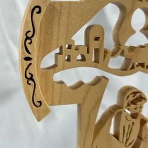 Maple Angel Nativity Cross Self-standing - Etsy