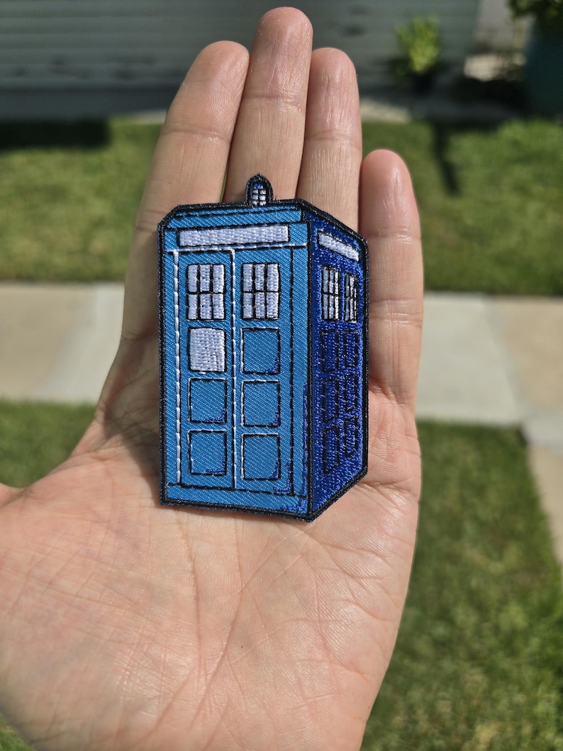 Police Call Box Embroidered Patch - Etsy