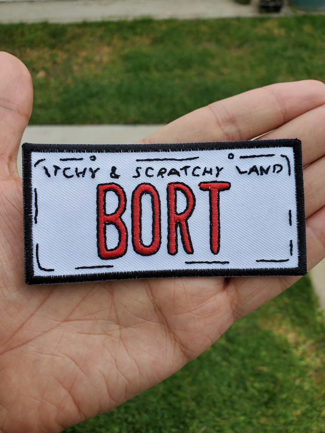 Bort License Plate Embroidered Patch - Etsy