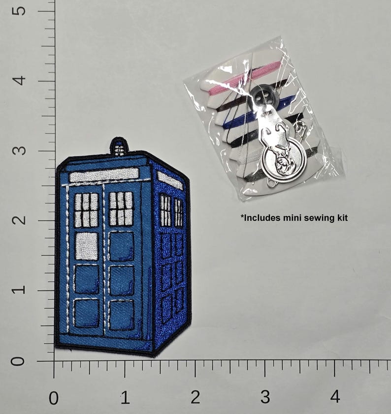 Police Call Box Embroidered Patch - Etsy