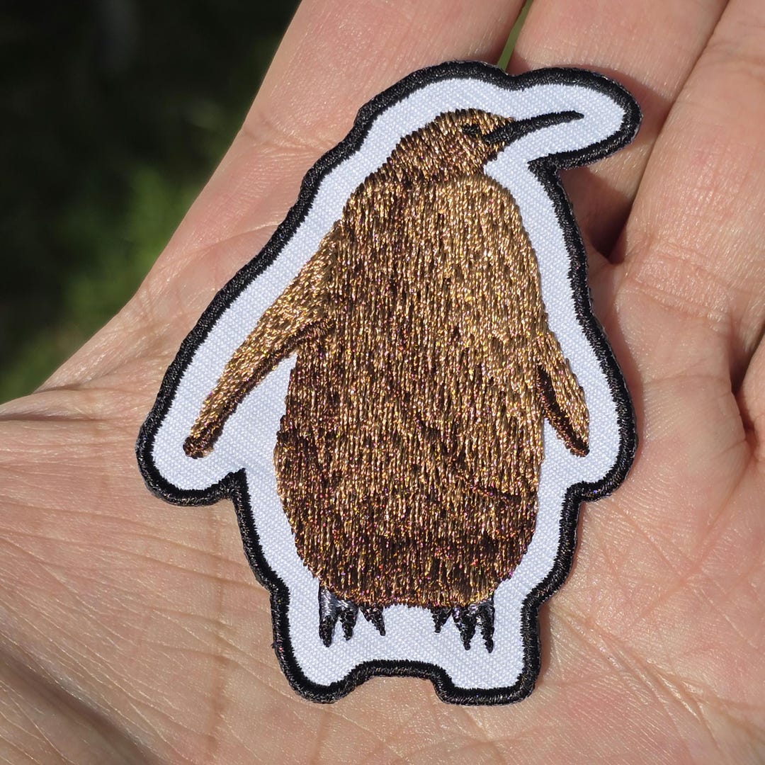 Pesto the Penguin Embroidered Patch - Etsy