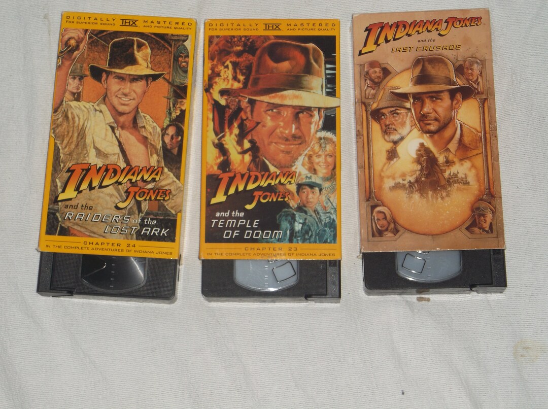 Vhs-indiana Jones-lot of 3-1990-fair - Etsy