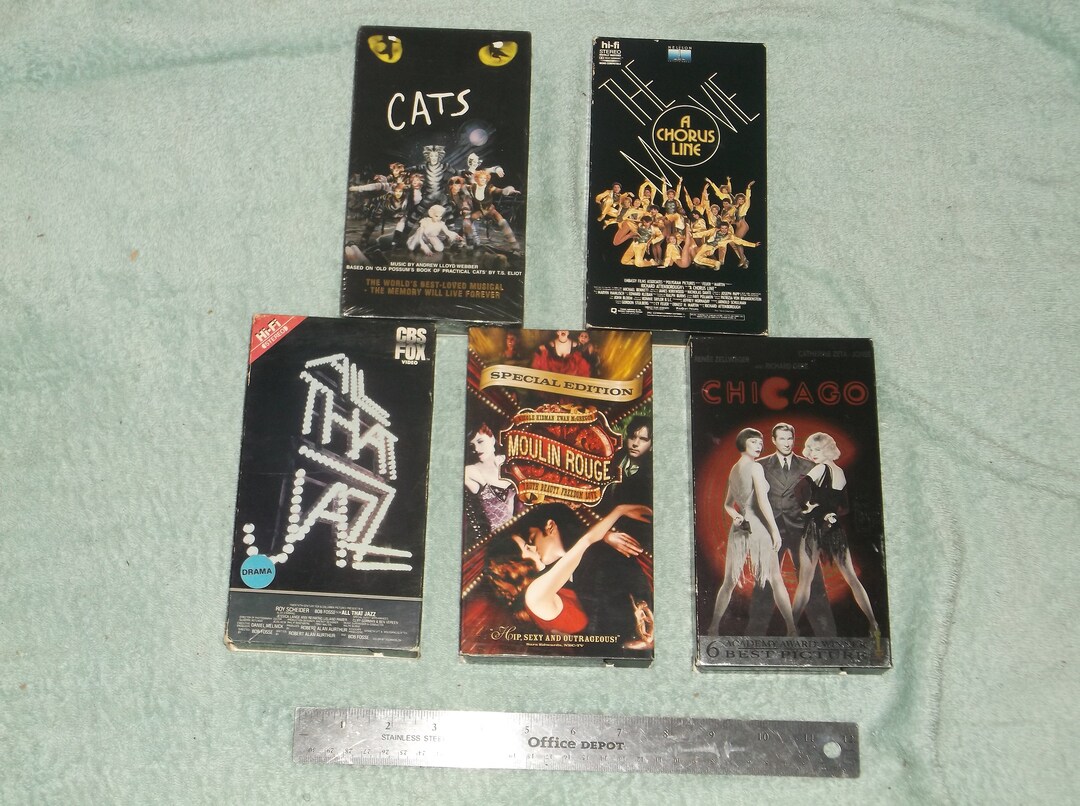 VHS Tapes-lot of 5-musicals-1990-fair - Etsy