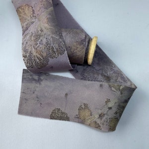 BOTANICAL NO.29 Hand Dyed Silk Habotai Ribbon//plant Dyed//eco Dyed ...