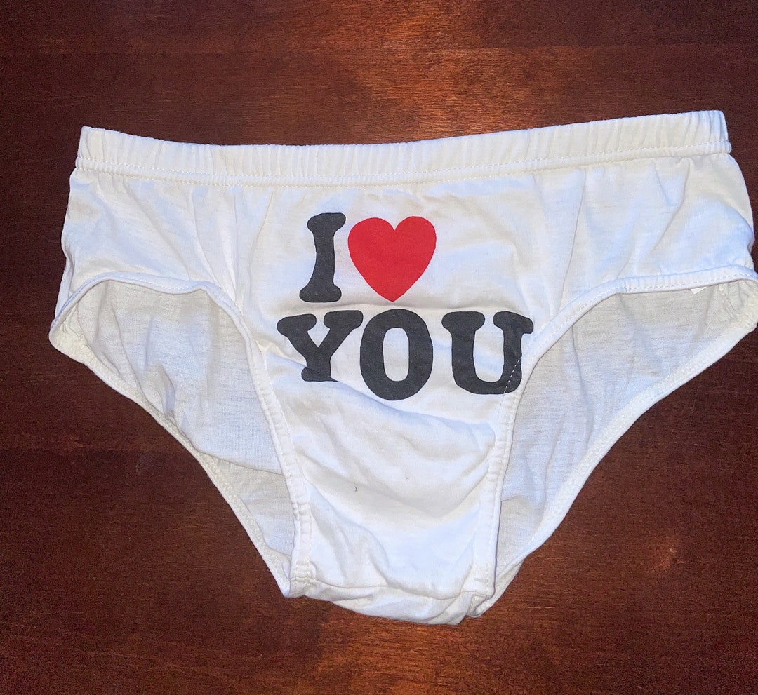 Vintage 'I LOVE YOU' Deadstock 70's Unisex Mens Underwear Brief ...