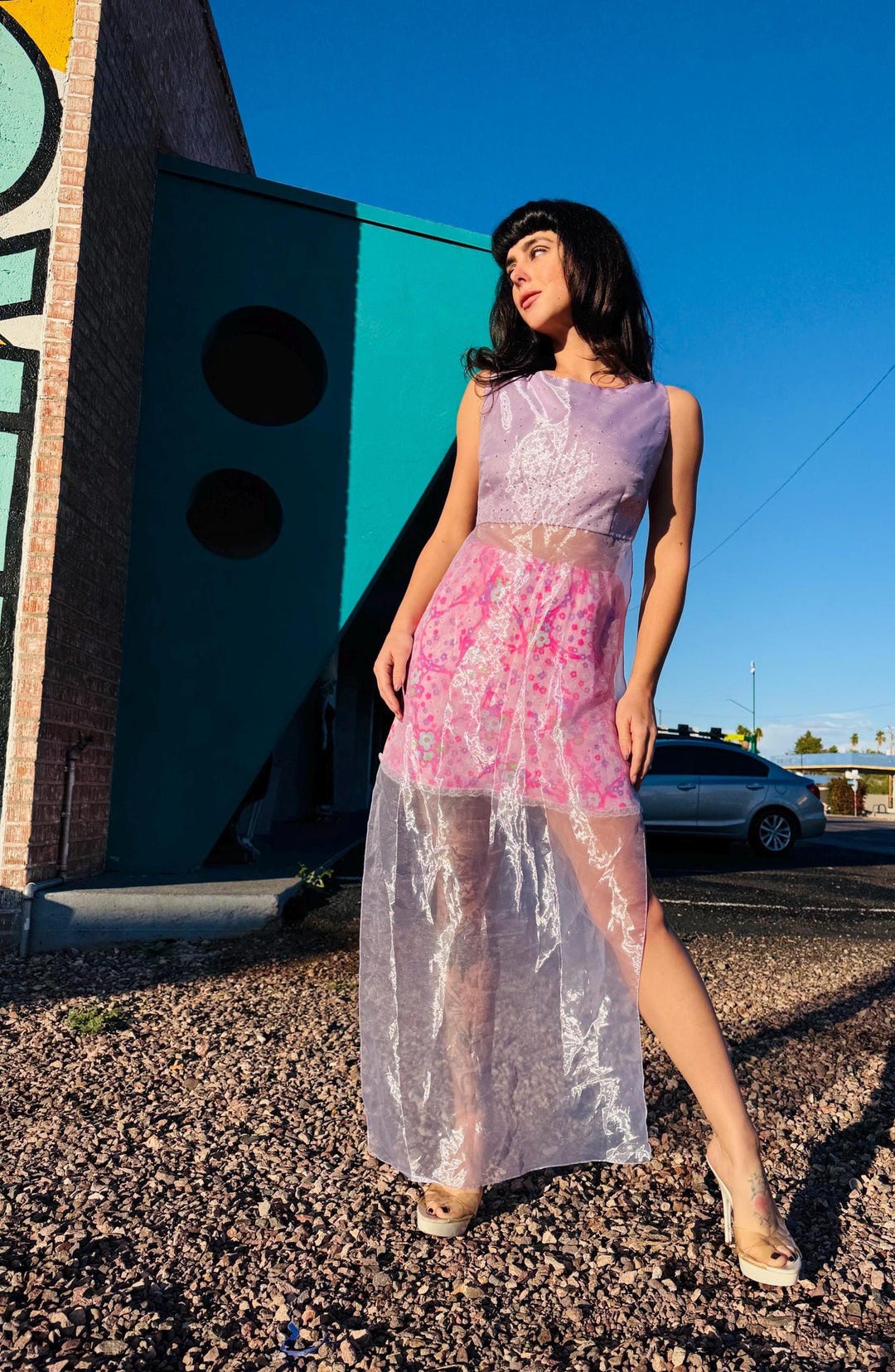 Vintage Y2K 'millennium Gunne Sax' Purple Iridescent Rhinestone Unique ...