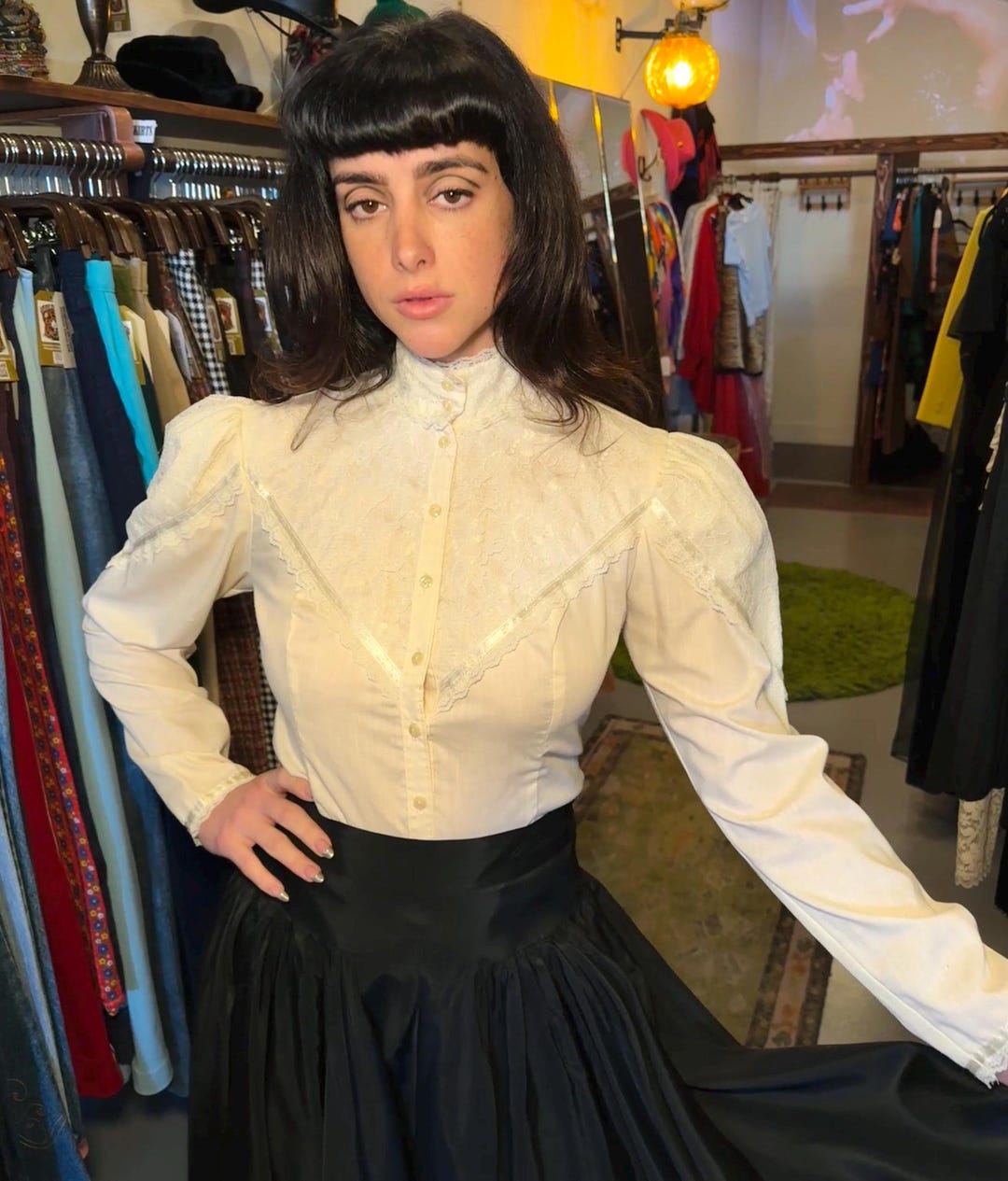 Vintage Gunne Sax Classic Edwardian High Collared Blouse - Etsy