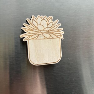 Wooden Plant Magnets - Etsy