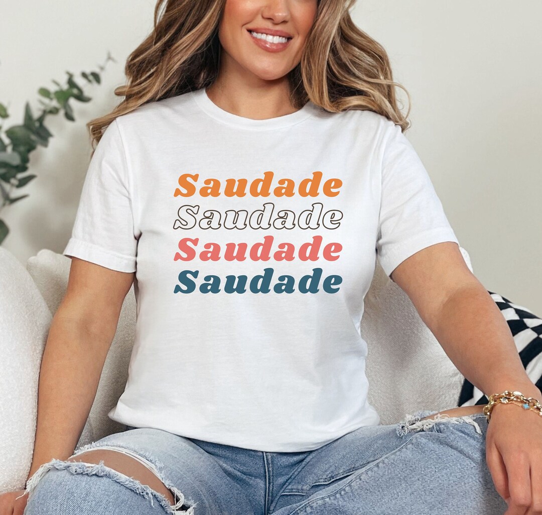 Portugal Saudade T-shirt Retro 80's Colorful Saudade Tee Portuguese Mom ...