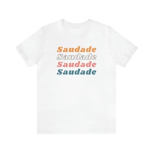 Portugal Saudade T-shirt Retro 80's Colorful Saudade Tee Portuguese Mom ...