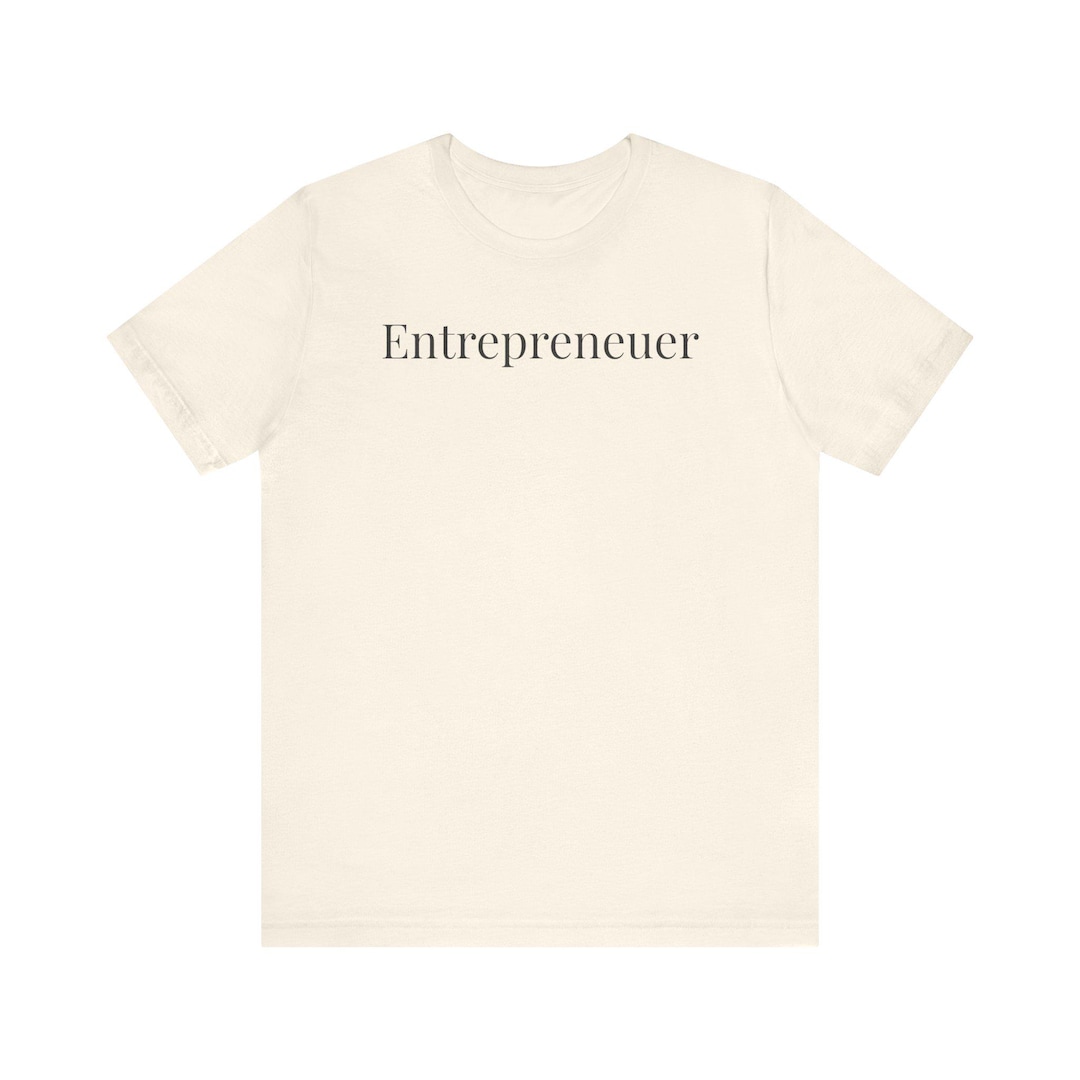 Entrepreneur Shirt | Minimalist Business T-shirt | Luxury Entrepreneur ...