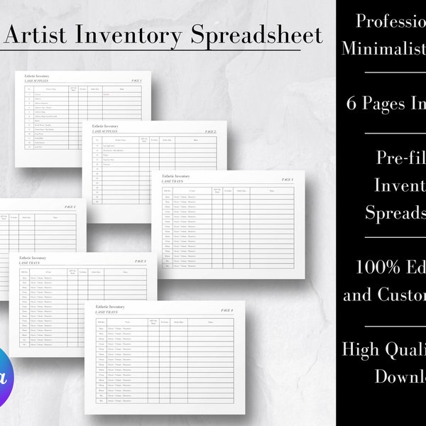 Salon Inventory Spreadsheet (Just for you!) - Etsy