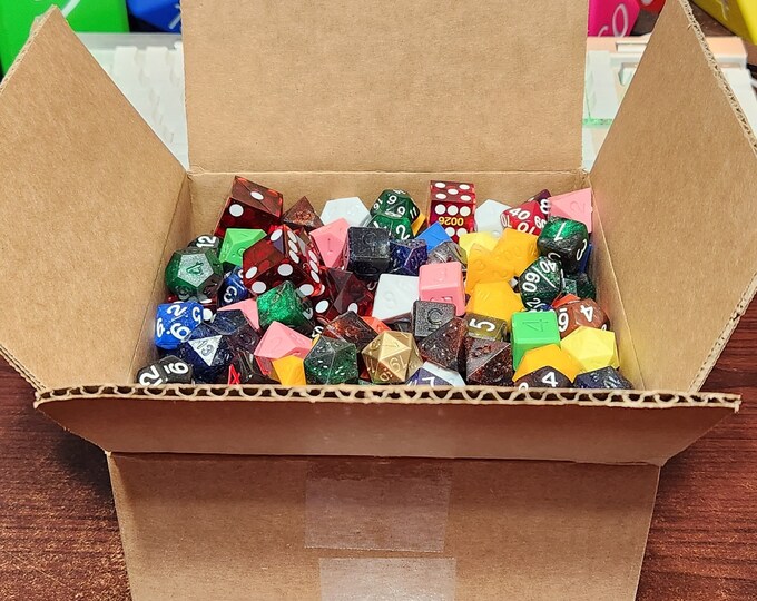 Bulk Dice Game Pieces Collection, Crafts Random Set of 15, Varying ...