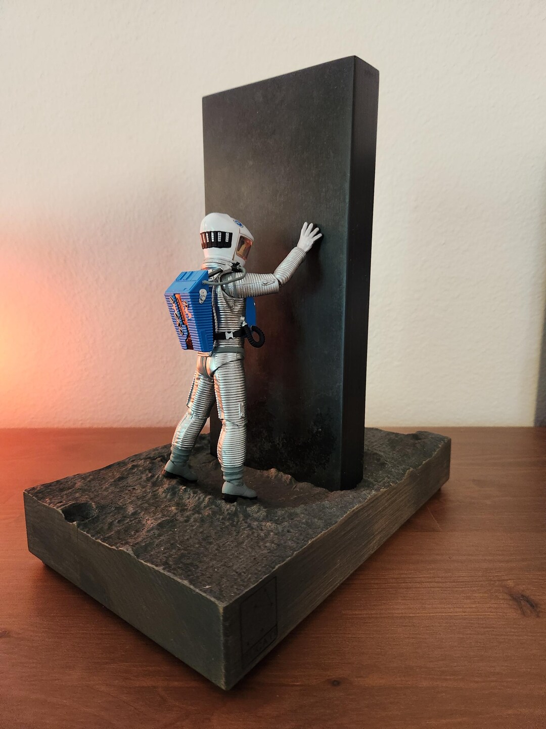 Limited Edition Slate Monolith Sculpture: Stained Hickory Base, Super7 ...